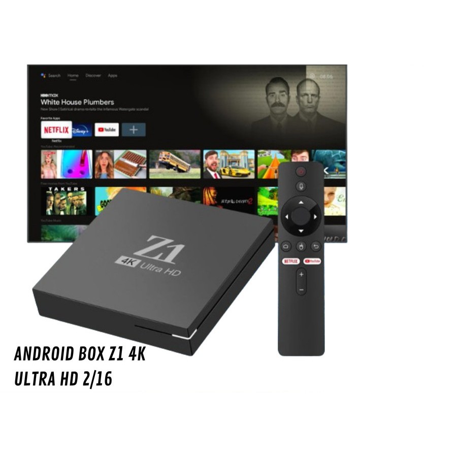 Jual Bisa Netflix TV Android TV Box Z1 2GB/16GB 4K HDR Voice Wifi 5G ...