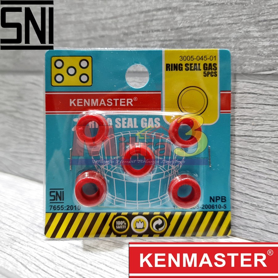 Jual KENMASTER Ring Seal Gas 5 pcs SNI / Karet Sil Tabung Elpiji LPG ...