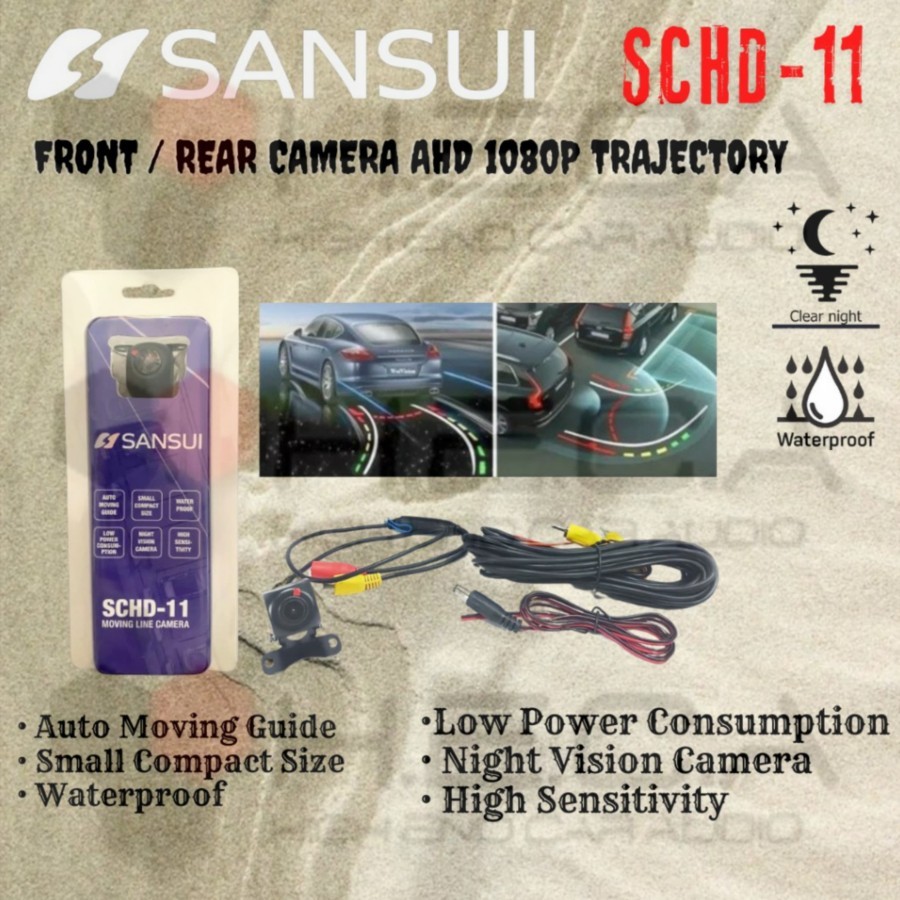Jual Front / Rear Camera AHD Trajectory 1080P SANSUI SCHD-11 Kamera ...
