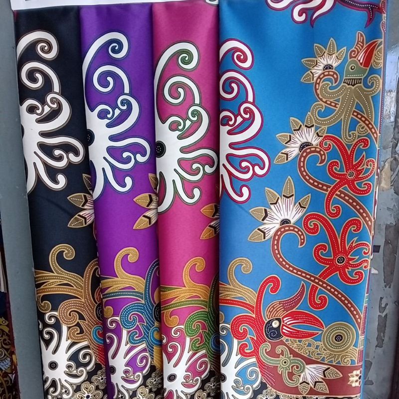 Jual kain batik khas kalteng harga per setengah meter atau 50cm ...