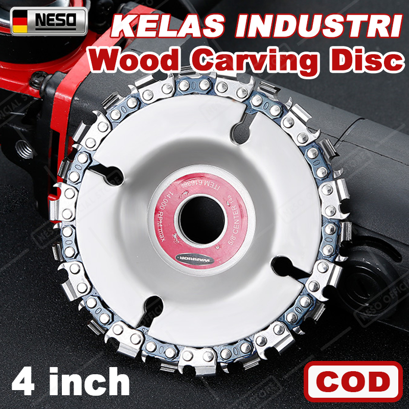 Jual NESO Wood Carving Disc 4" (COD) / Disc Chain Saw Angle Grinder ...