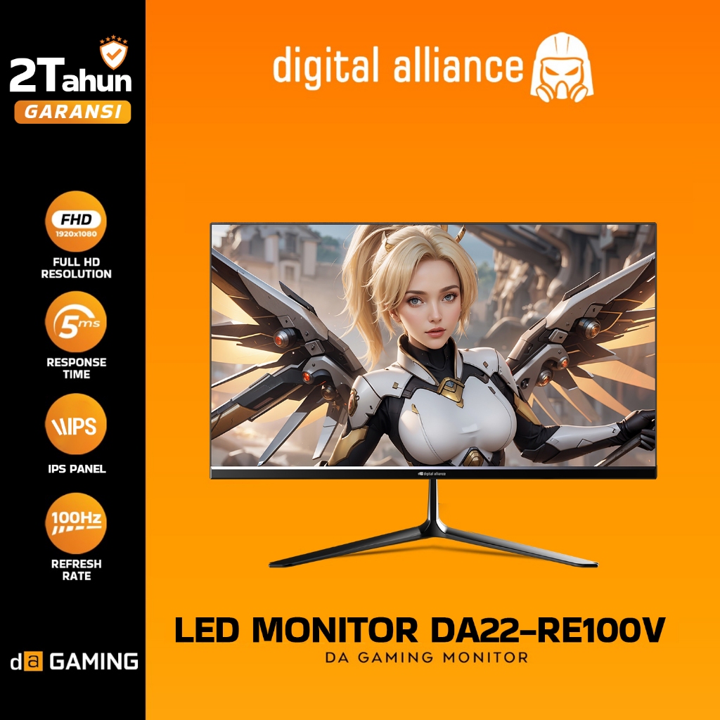 Jual Monitor LED Digital Alliance 21.5" 100Hz IPS FHD 99% SRGB 5ms HDMI ...