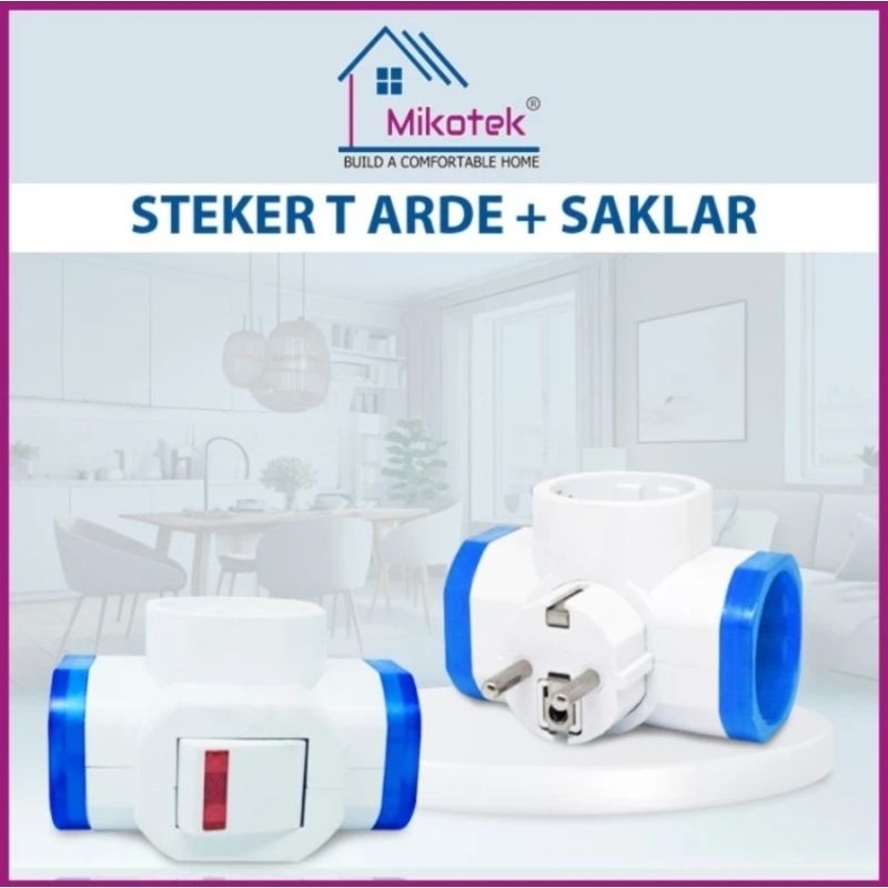 Jual Steker T Arde Saklar Colokan Listrik 3 Lubang Te Listrik Colokan 3 ...