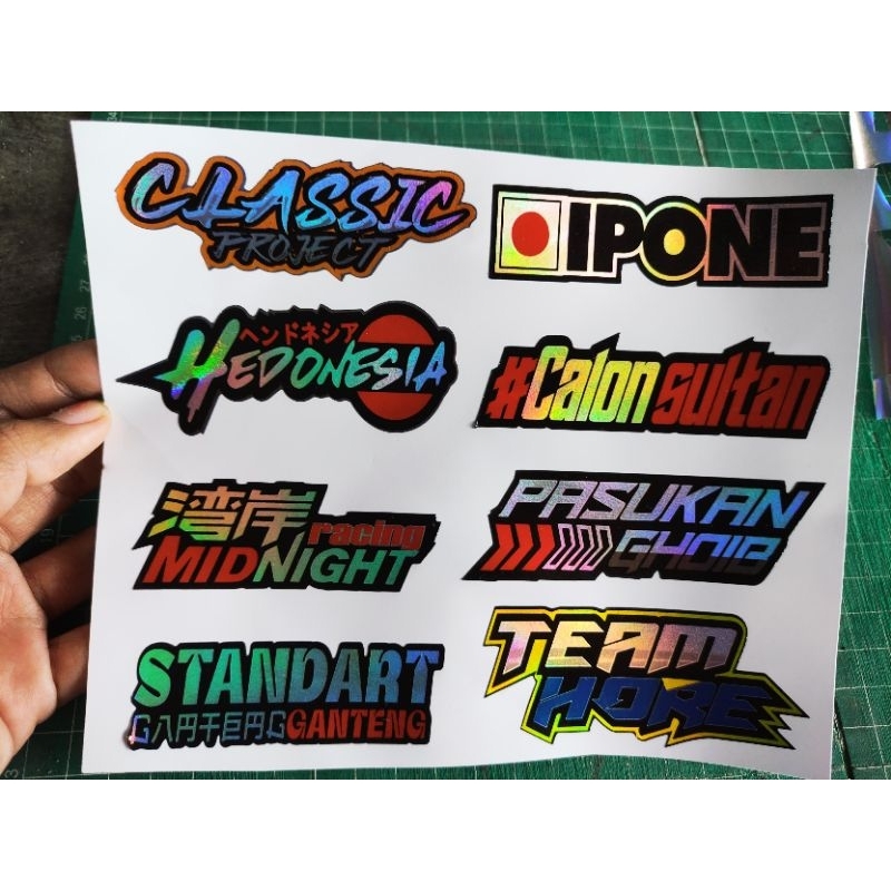 Jual Stiker Print Cut Stiker Motor Stiker Racing Sticker Motor sticker ...