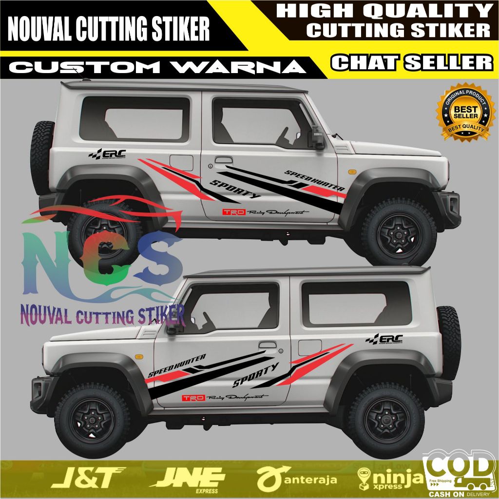 Jual NEW Stiker Mobil JIMNY Striping Sticker Mobil Suzuki JIMNY ...