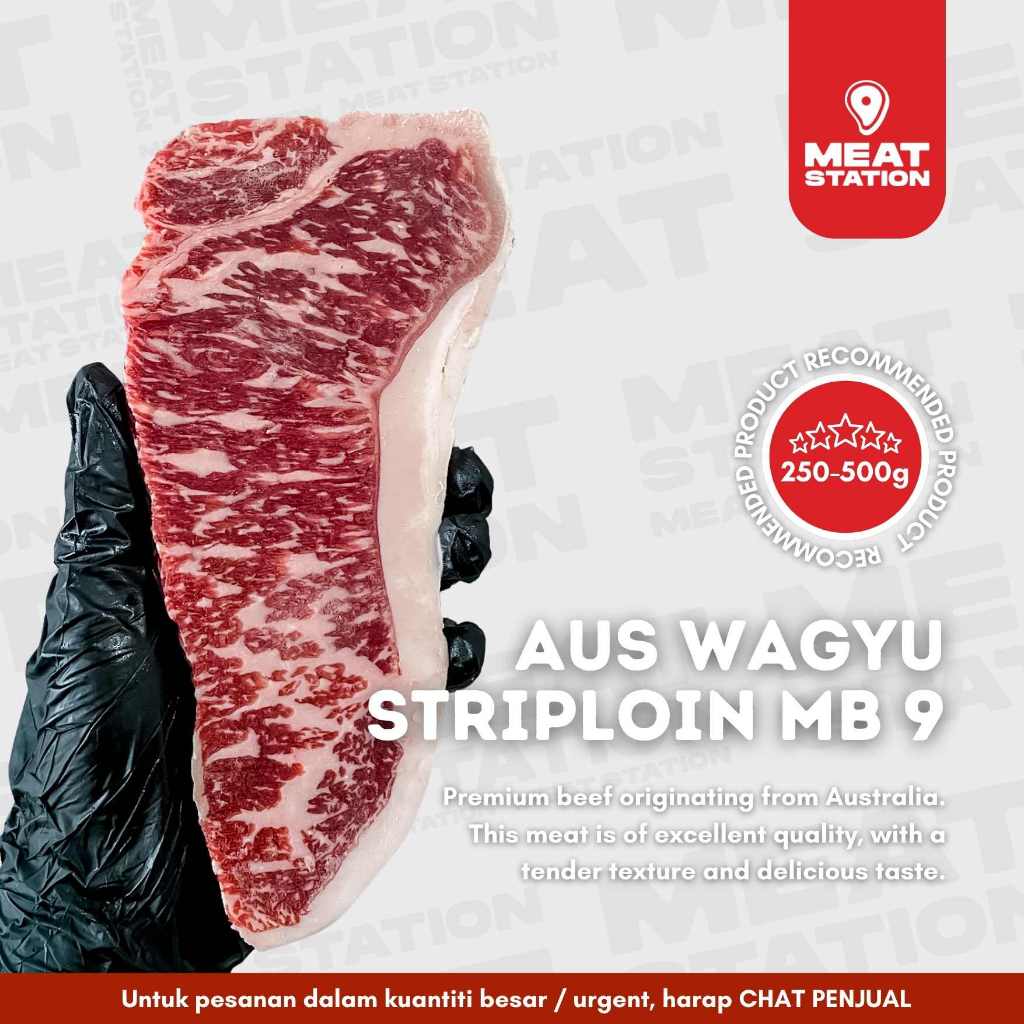 Jual AUS Wagyu Striploin MB 9 / Beef Steak / Beef Import | Shopee Indonesia