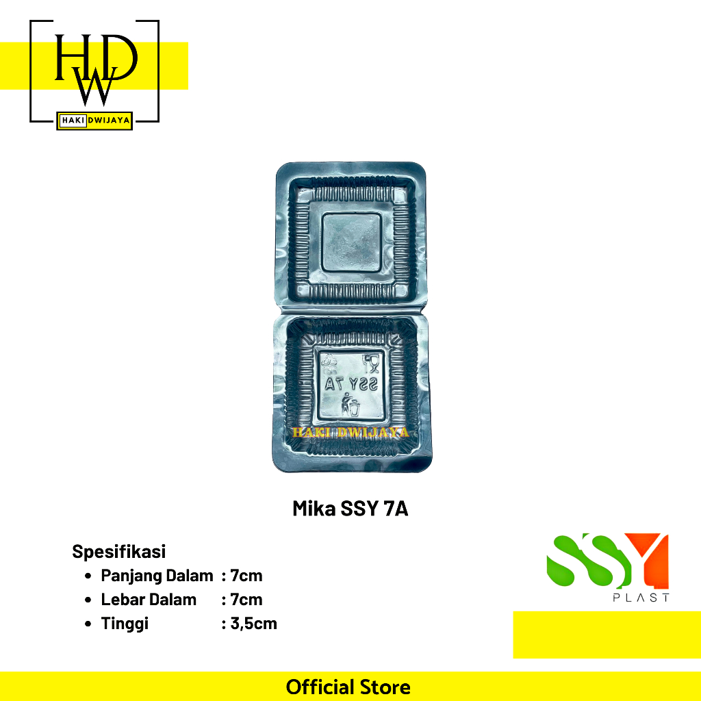 Jual [100Pcs] Mika Makanan dan Kue / Box Mika Plastik SSY 7A | Shopee ...