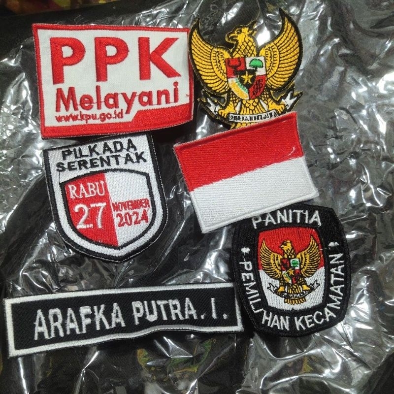 Jual logo bordir PPK kpu 1 set | Shopee Indonesia