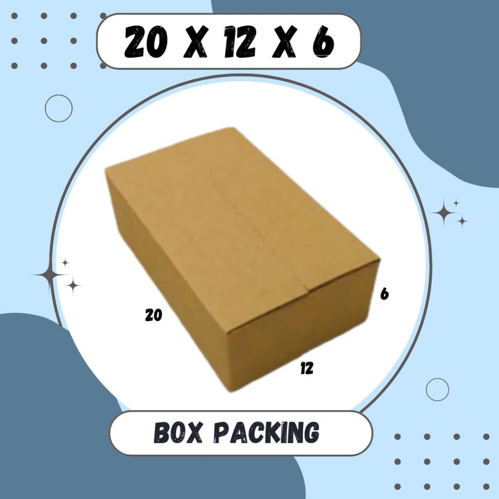Jual Karton 20x12x6 Kardus A1 Packing Dus Kotak Kemasan Box Aksesoris ...