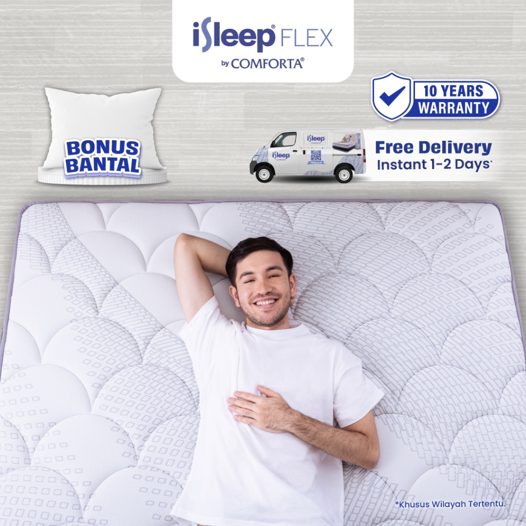 Jual iSleep Flex by Comforta (Kasur Busa FlexSure™️) - Vacuum Mattress Free Bantal (Mattress ...