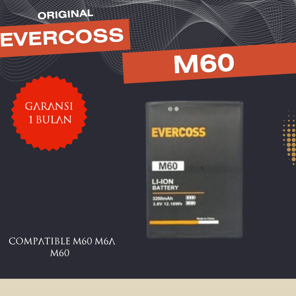 Jual Baterai Evercoss M60 M6A M60 Original Battery Hp | Shopee Indonesia