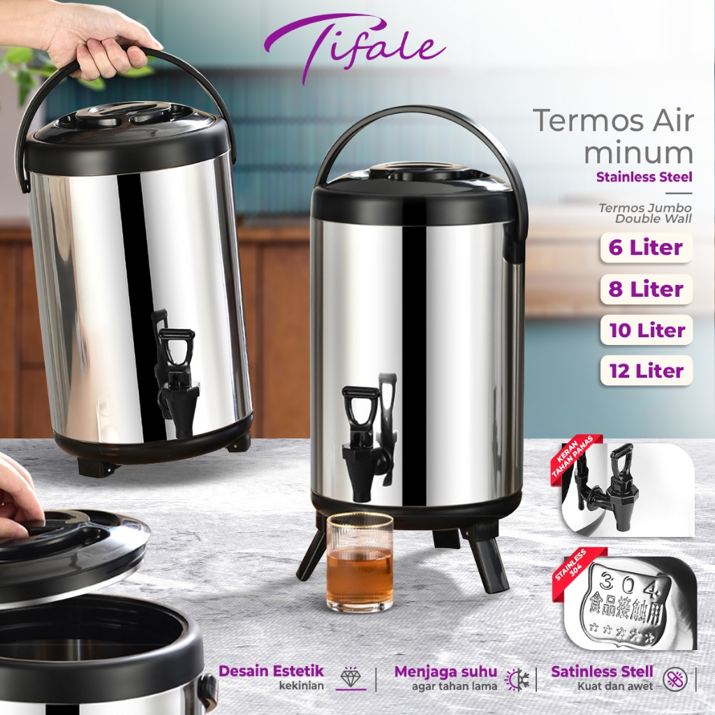 Jual Tifale Termos Air Milk Tea Bucket Water 8 10 12 Liter / Dispenser ...