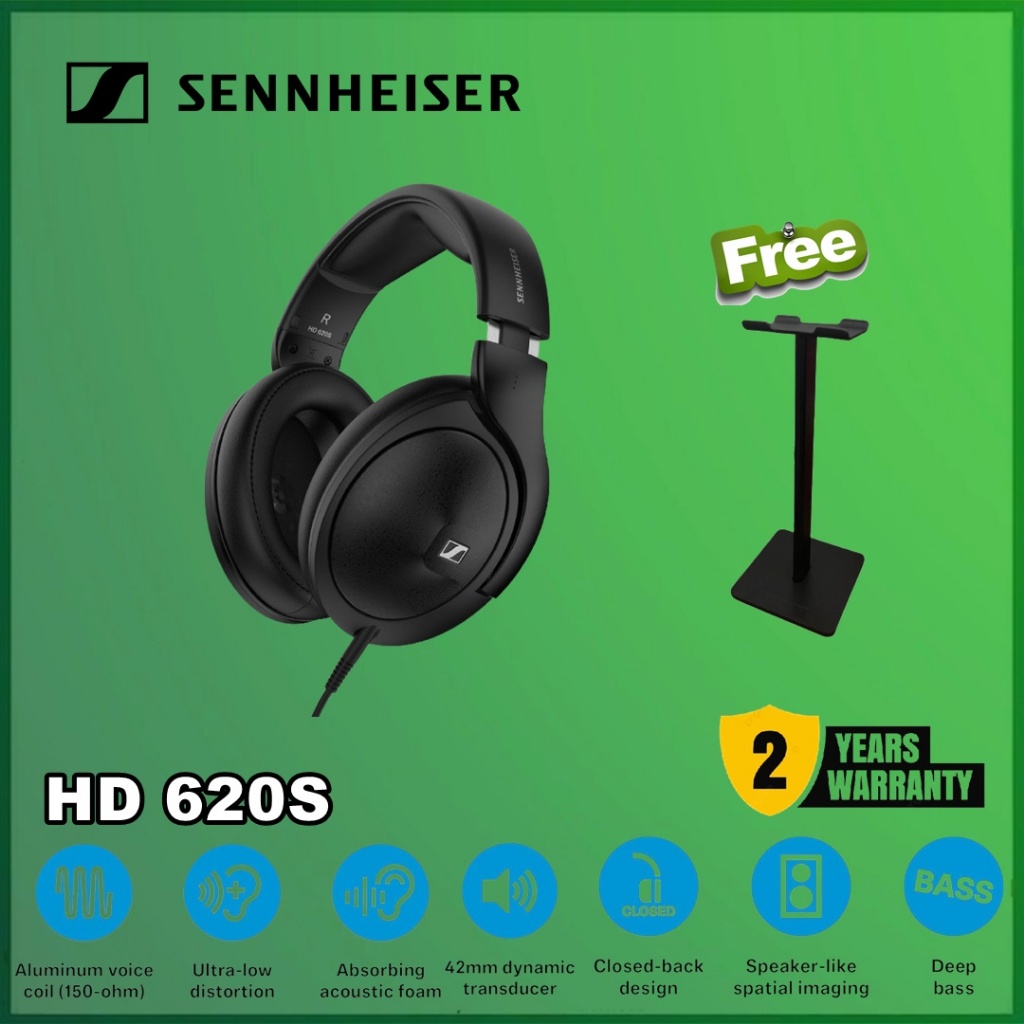 Jual Sennheiser HD 620S Closed-back Premium Audiophile Headphones HD620 HD 620 S HD620S | Shopee ...
