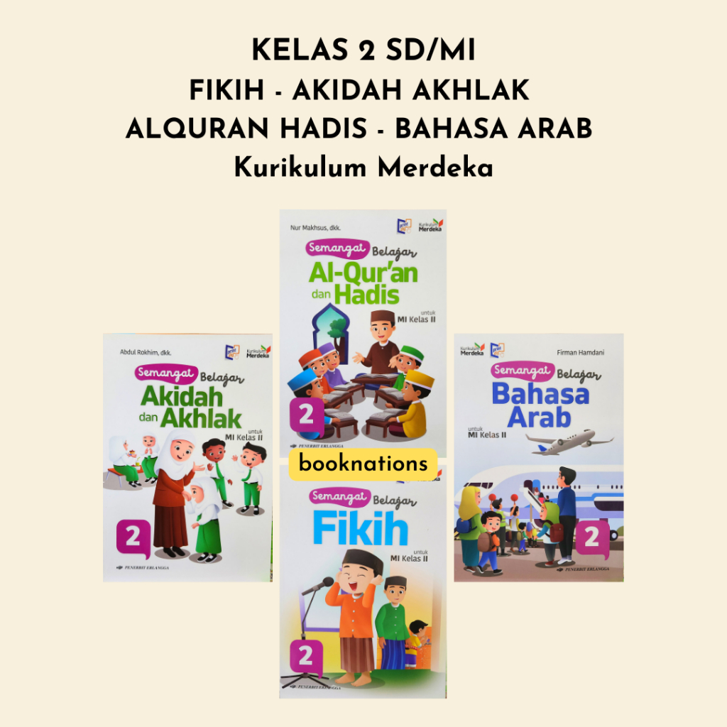 Jual Buku Paket ERLANGGA KELAS 2 SD/MI FIKIH - AKIDAH AKHLAK - ALQURAN HADIS - BAHASA ARAB ...