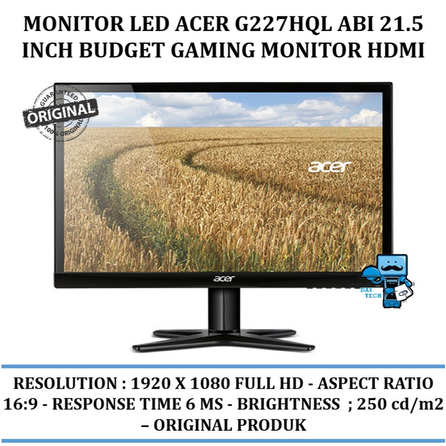 Jual LCD Monitor LED ACER G227HQL 23 Inch-Black Widescreen LED/LCD Monitor | Shopee Indonesia