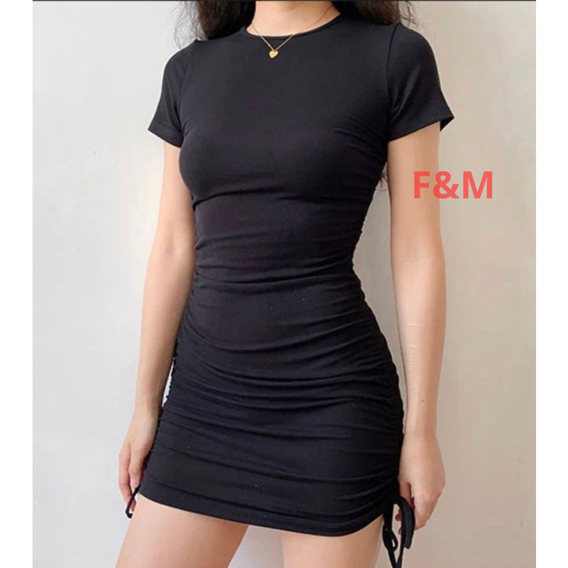 Jual DRESS MINI SERUT KOREA (KT-256) BAHAN SPANDEK WANITA | Shopee ...