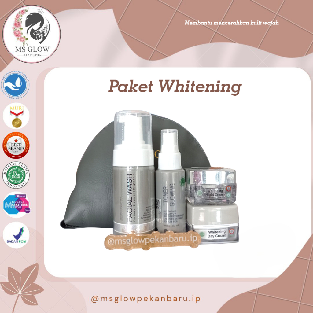 Jual Paket Whitening (Utk Kulit Normal/Kusam Free Gift) | Shopee Indonesia