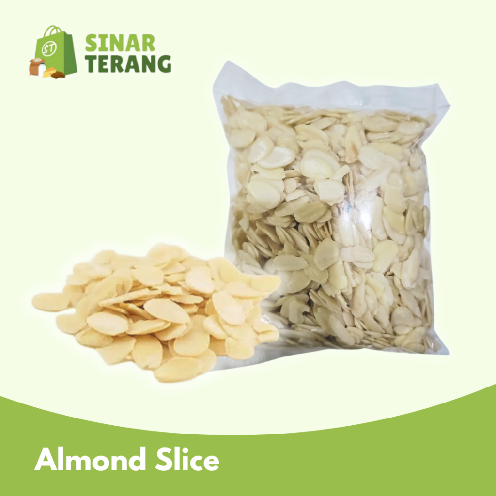 Jual 1 DUS Natural Almond slice aneka merk Olam / Almonesia / Blue ...
