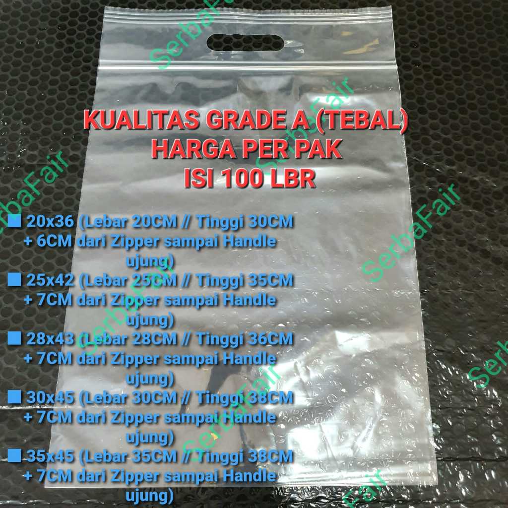 Jual Plastik Klip Plong Packing Baju Hijab Distro Lain2 Plastik Klip ...