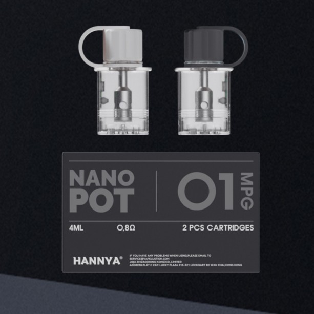 Jual CARTRIDGE HANNYA NANO POT 0.8 OHM 4ML BY VAPELUSTION ISI 2 PCS ...