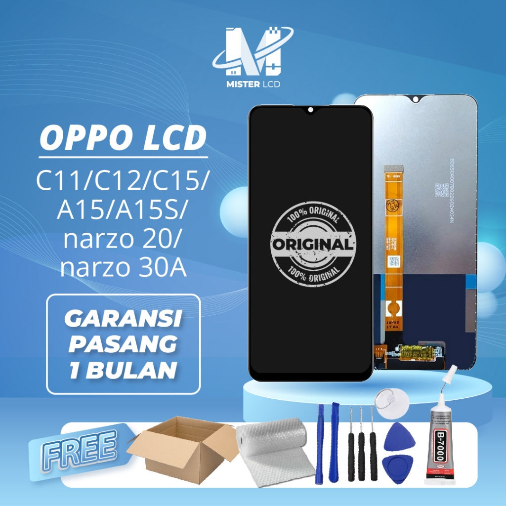 Jual LCD REALME C11 2020 / C12 / C15 / C15 QUALCOMM / NARZO 20 / NARZO 20A / NARZO 30A / OPPO ...