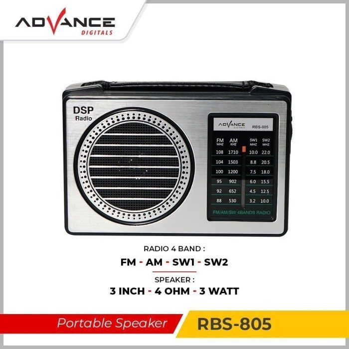 Jual ADVANCE Speaker Radio RBS 805 / RBS 809 AM / FM / SW | Shopee Indonesia