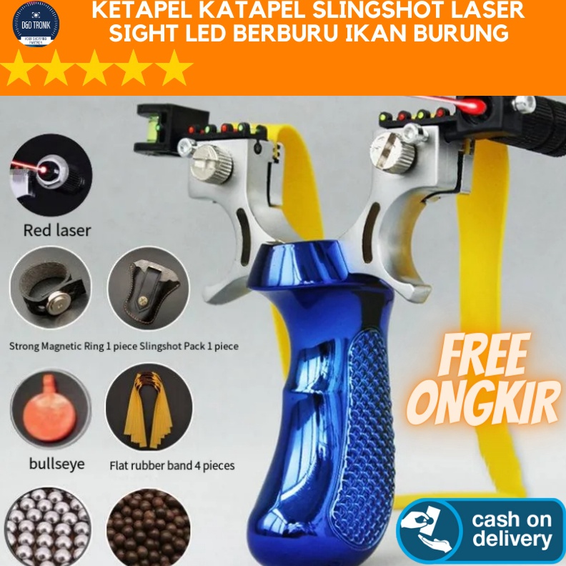 Jual KODE M63O KETAPEL KATAPEL SLINGSHOT LASER SIGHT LED BERBURU IKAN ...