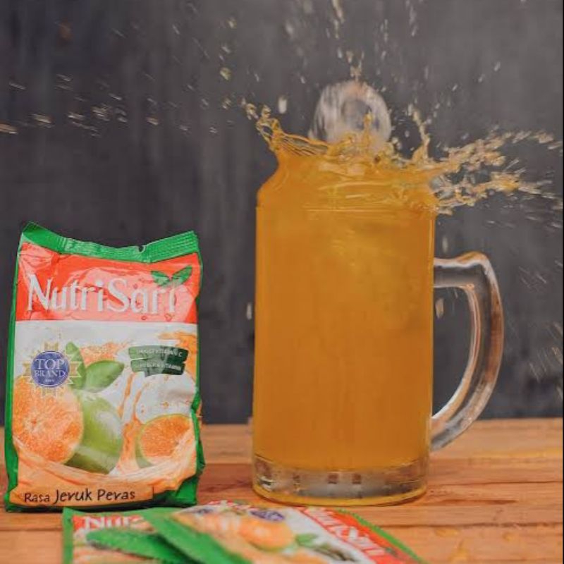 Jual Es Nutri Sari Rasa Jeruk Dingin (Minuman Siap Saji) | Shopee Indonesia