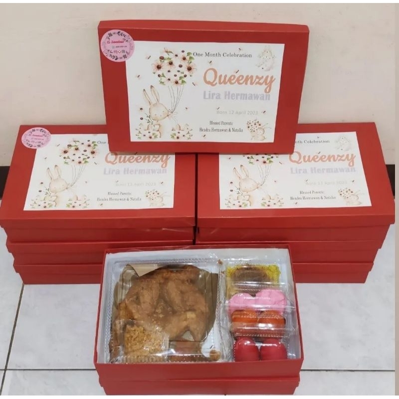 Jual Hampers manyue ayam kampung bayi satu bulan/manyue set/bingkisan one month/hamper ulang ...