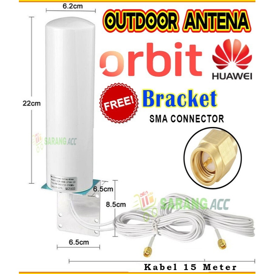 Jual SMARTCOM - Antena Modem Router GSM Wifi 4G LTE Outdoor SMA Male ...