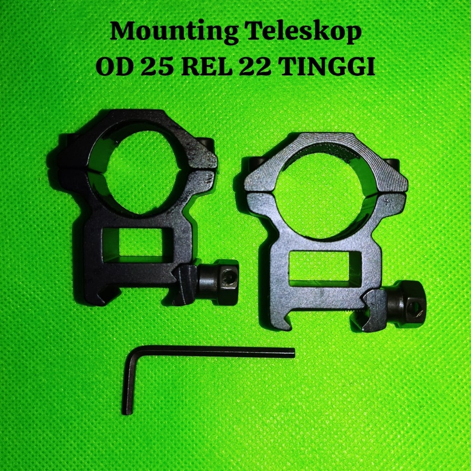 Jual Ready Terheboh Mounting teleskop od 25 rel 22 tinggi satu pasang ...