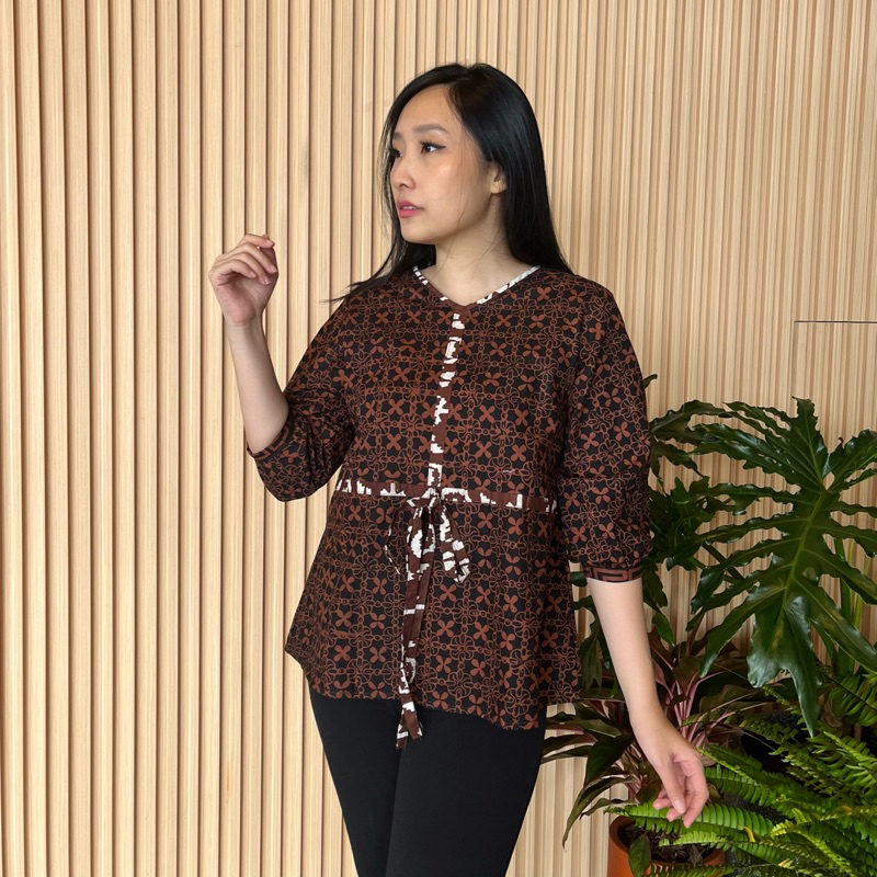 Jual ALYS BATIK - FONY BLOUSE WANITA MODERN | Shopee Indonesia