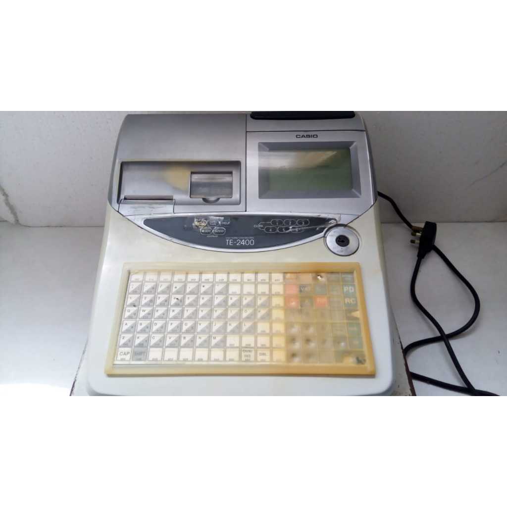 Jual ORIGINAL CASH REGISTER MESIN KASIR CASIO TE-2400 | Shopee Indonesia