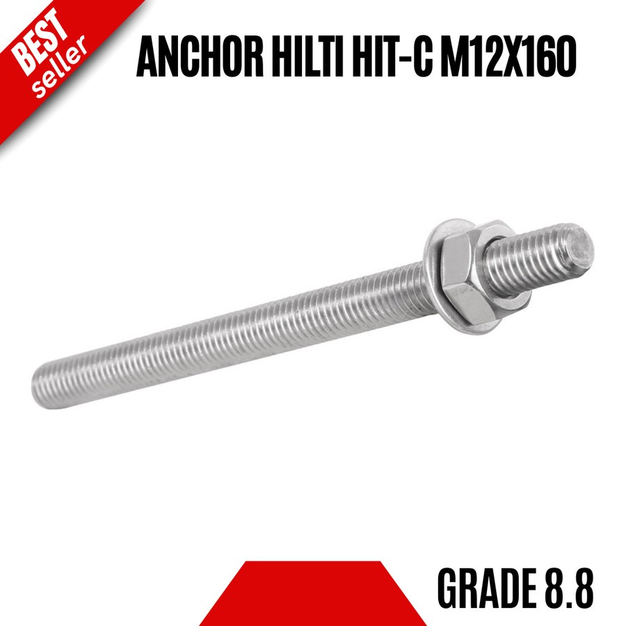 Jual CHEMICAL ANGKUR ANCHOR HILTI HIT-C-8.8 M12X160 | Shopee Indonesia
