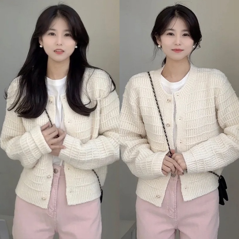 Jual jaket lengan pendek dan panjang sweter kardigan rajutan wanita ...