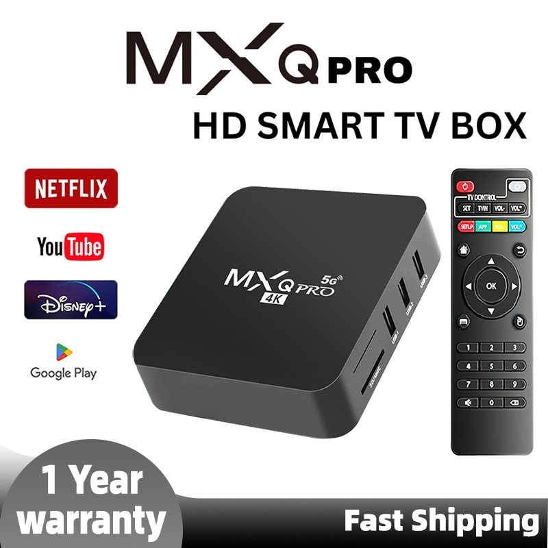 Jual mxq pro 4k 5g 16G+256G smart box android 11 set up box tv digital ...