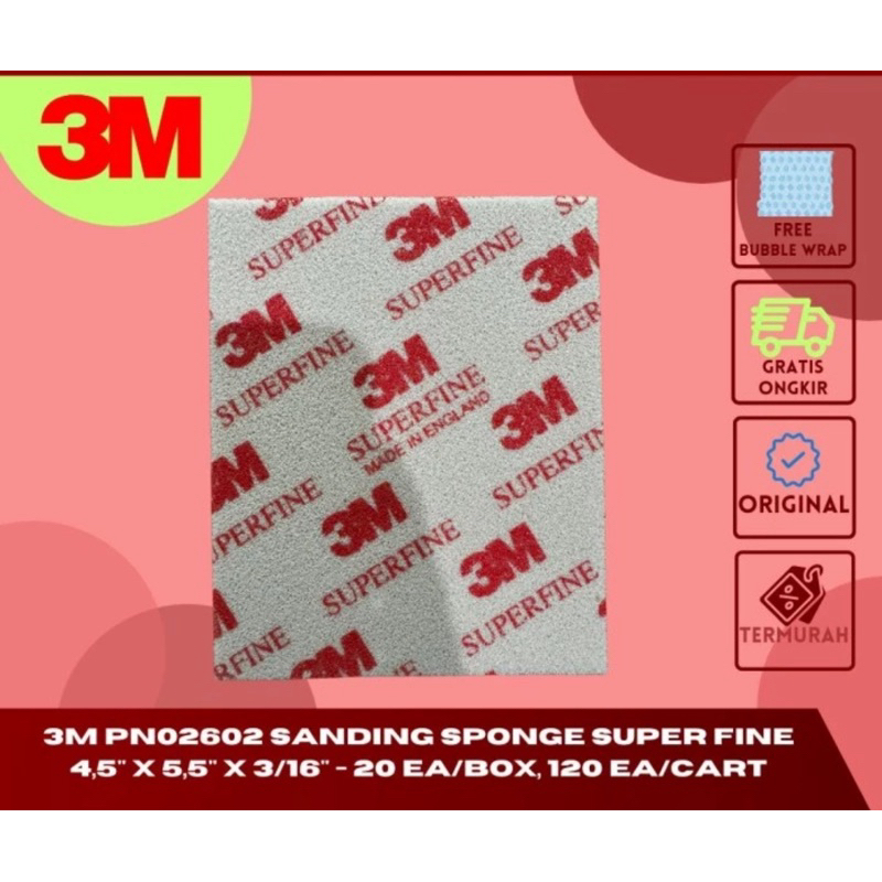 Jual amplas sanding sponge 3M Super Fine - sanding sponge 3M | Shopee ...