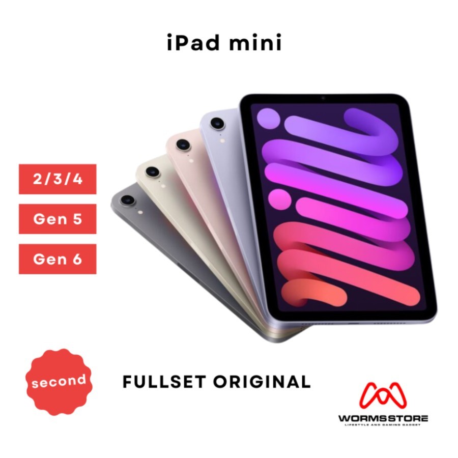 Jual iPad mini Gen 1 / 2 / 3 / 4 / 5 / 6 Fullset SECOND iBox / Inter ...