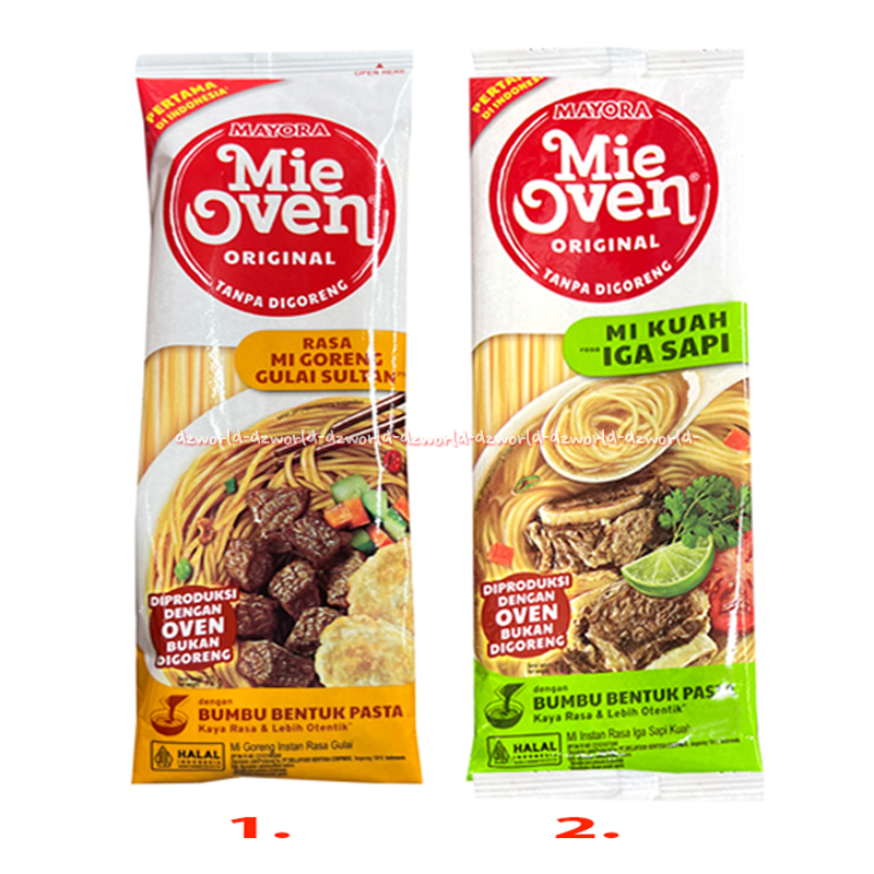 Jual Mayora 70gr Mie Oven Original Rasa Mi Goreng Gulai Sultan Bumbu ...