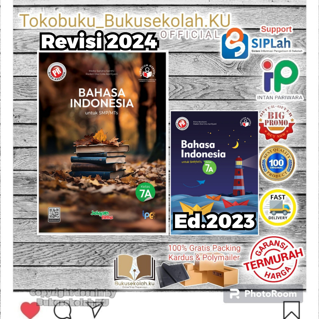 Jual diskon BUKU PR Interaktif Kurikulum Merdeka BAHASA INDONESIA KELAS 7 semester 1 , 2 SMP/MTS ...