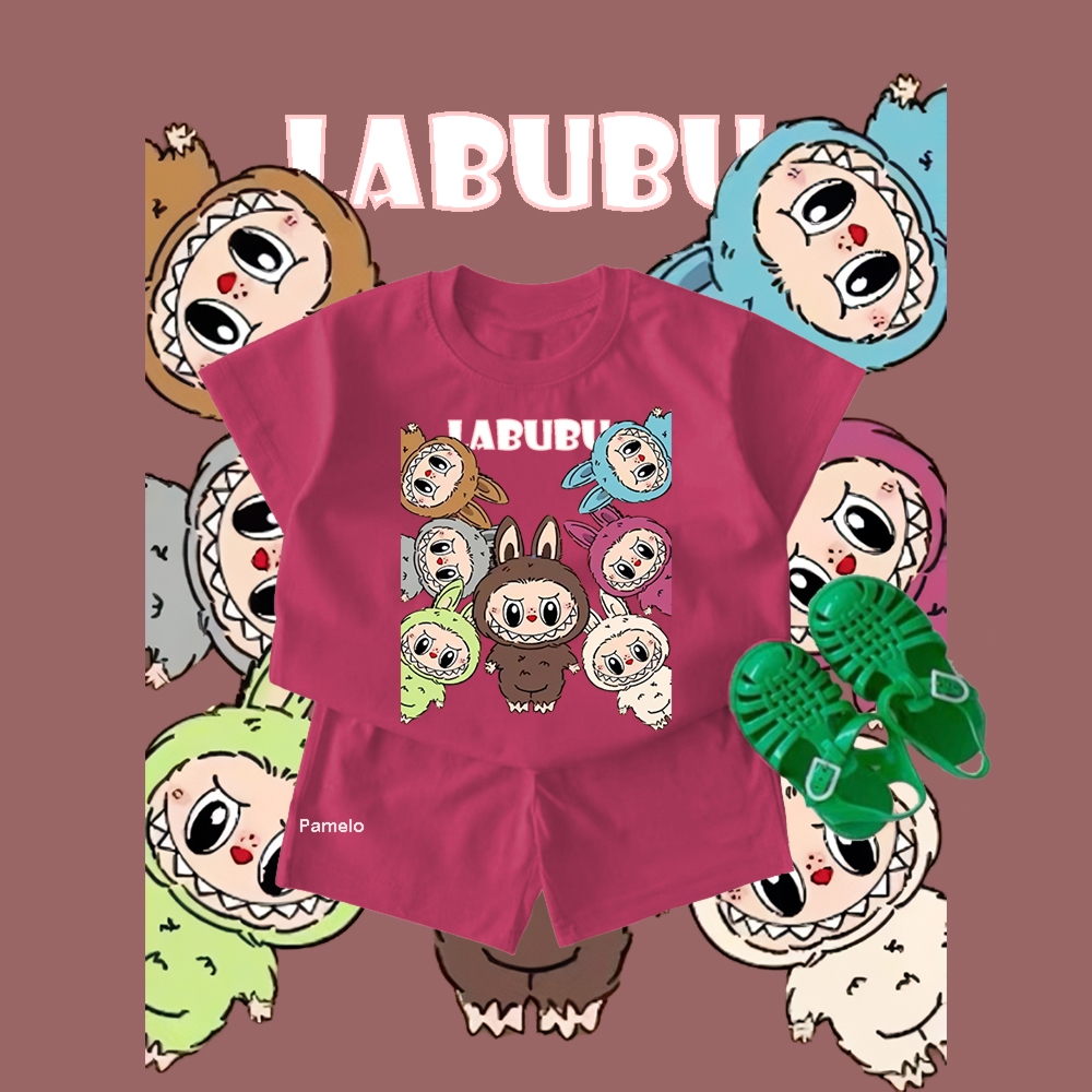 Jual Pamelo.id Setelan Anak The Monster Labubu Katun Combed 24s One Set Katun Combed Anak ...