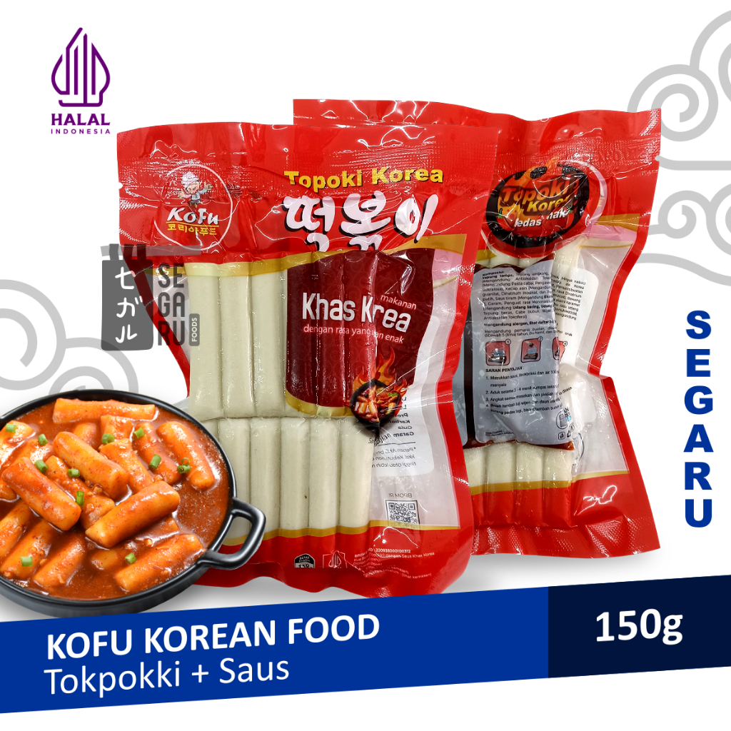 Jual KOFU Topokki Tteokbokki Topoki Teobokki Korea + Saus Halal 150gr | Shopee Indonesia