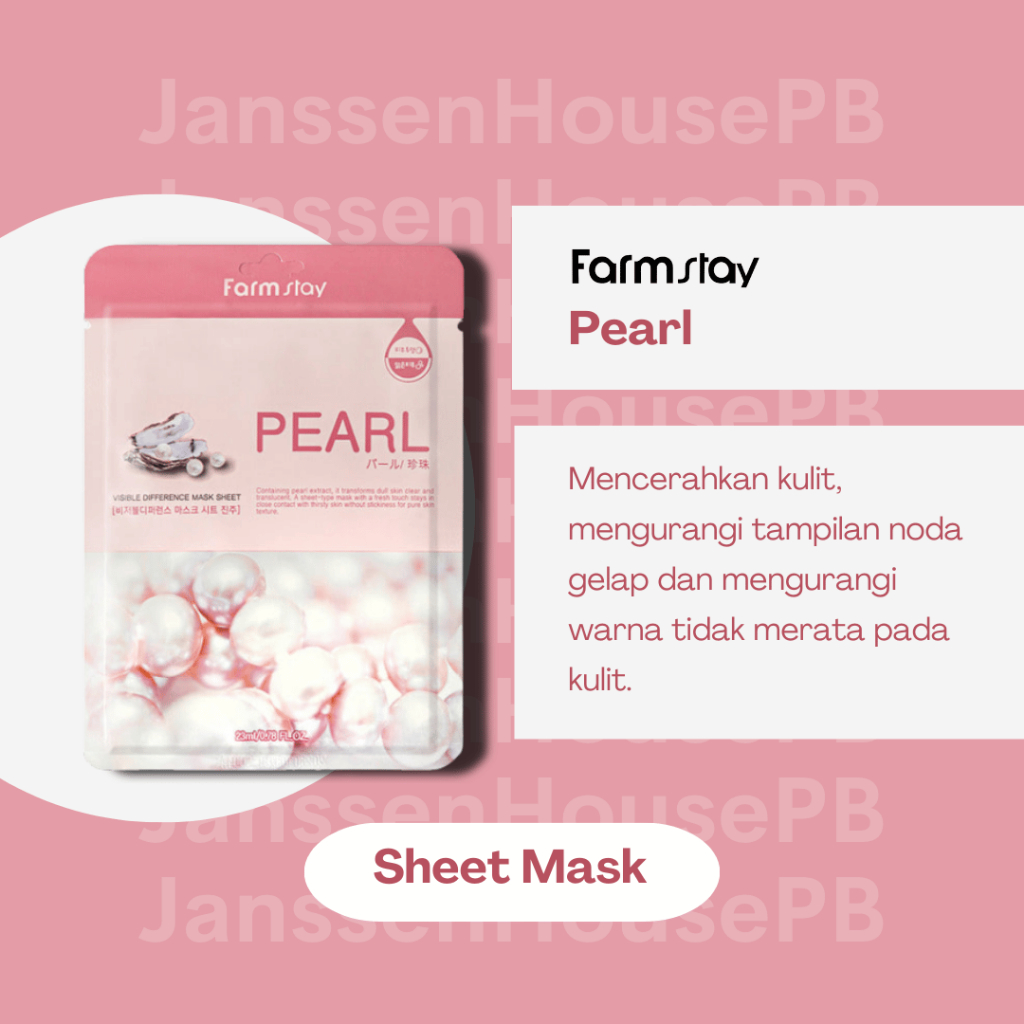 Jual FARMSTAY Visible Difference Mask Sheet Pearl 1 Pack (Isi 10pcs ...