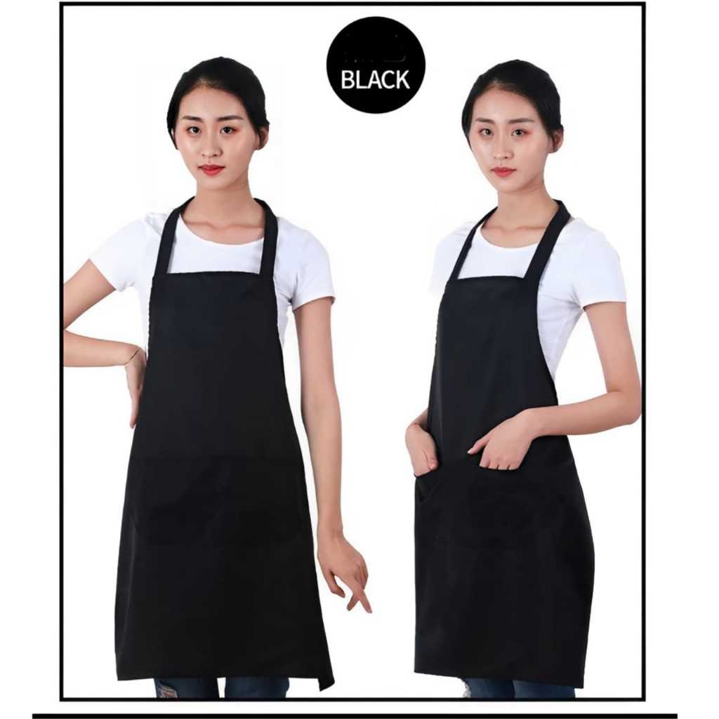 Jual apron masak waterproof pria wanita pelayan cafe celemek anti air ...