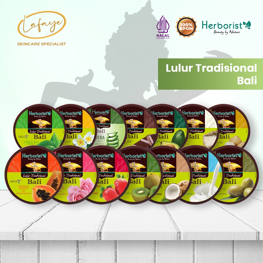 Jual Herborist Lulur Tradisional Bali Zaitun Aloe Vera Bengkoang Beras ...