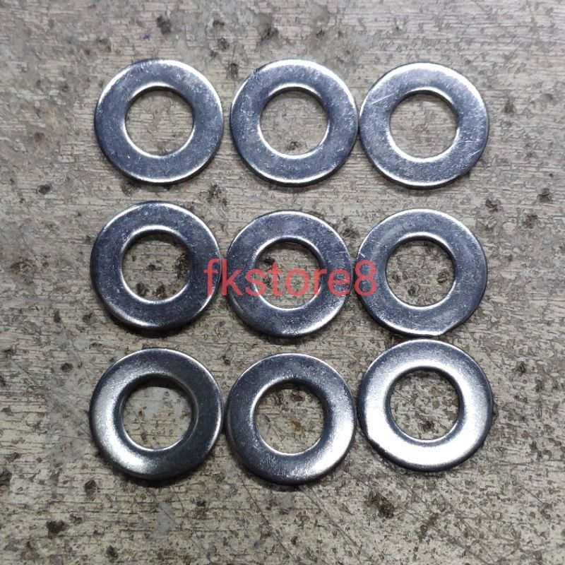 Jual Ring Plat Stainless 304 M8 Washer Plate SS304 8 mm | Shopee Indonesia