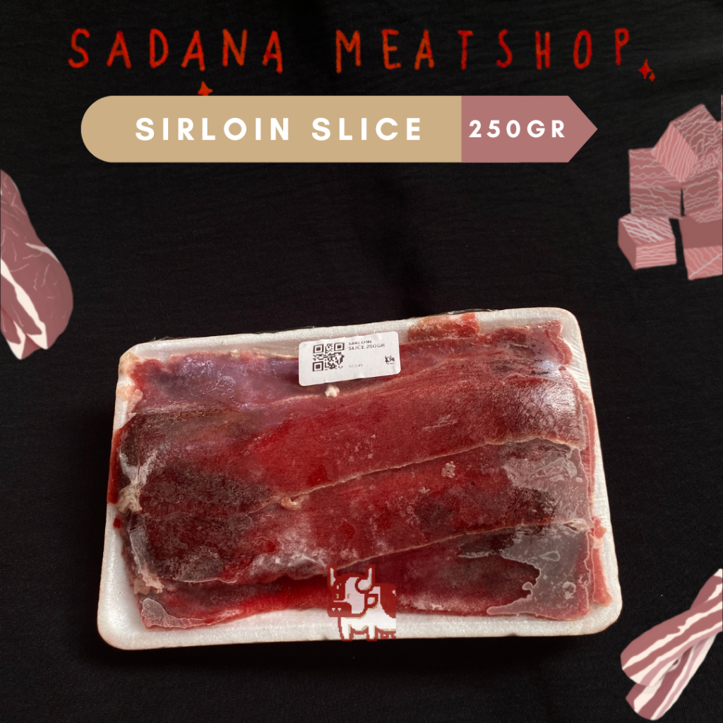 Jual Sirloin Slice 250gr | Daging Sapi Slice Rendah Lemak 250gr, 500gr ...