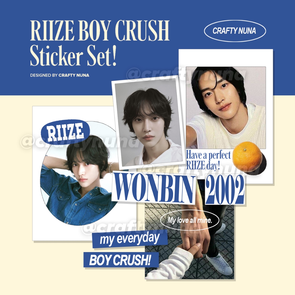 Jual RIIZE BOY CRUSH Sticker Set aesthetic stiker boyfie bf boyfie deco ...