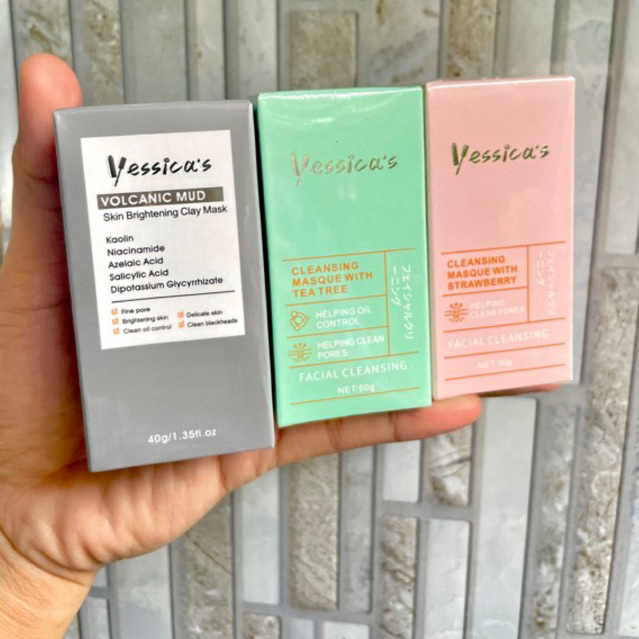 Jual YESSICA’s Clay Stick Mask Yessica masker tea tree strawberry ...