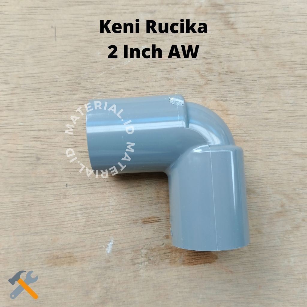 Jual Knee 2 inch In " / Elbow / Keni PVC 2 inch RUCIKA AW Tebal Sok ...